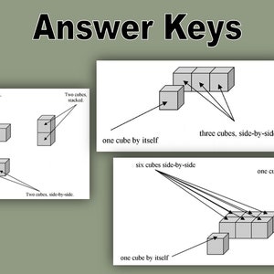 HOW MANY CUBES - Math Worksheets, Geometry, Homeschool, Daycare ...