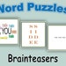 Word Puzzles - Scrambled Words, Printable Flashcards, Instant Digital ...