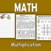 Multiplication Worksheets, 144 Printables, Third Grade, Instant Digital ...
