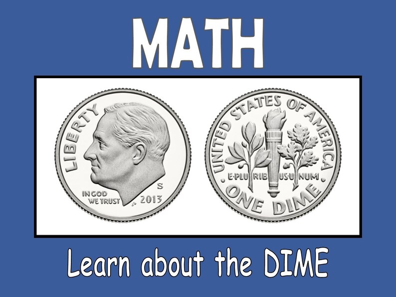 Learn About the DIME Money Worksheets, US Coins, Instant Digital ...