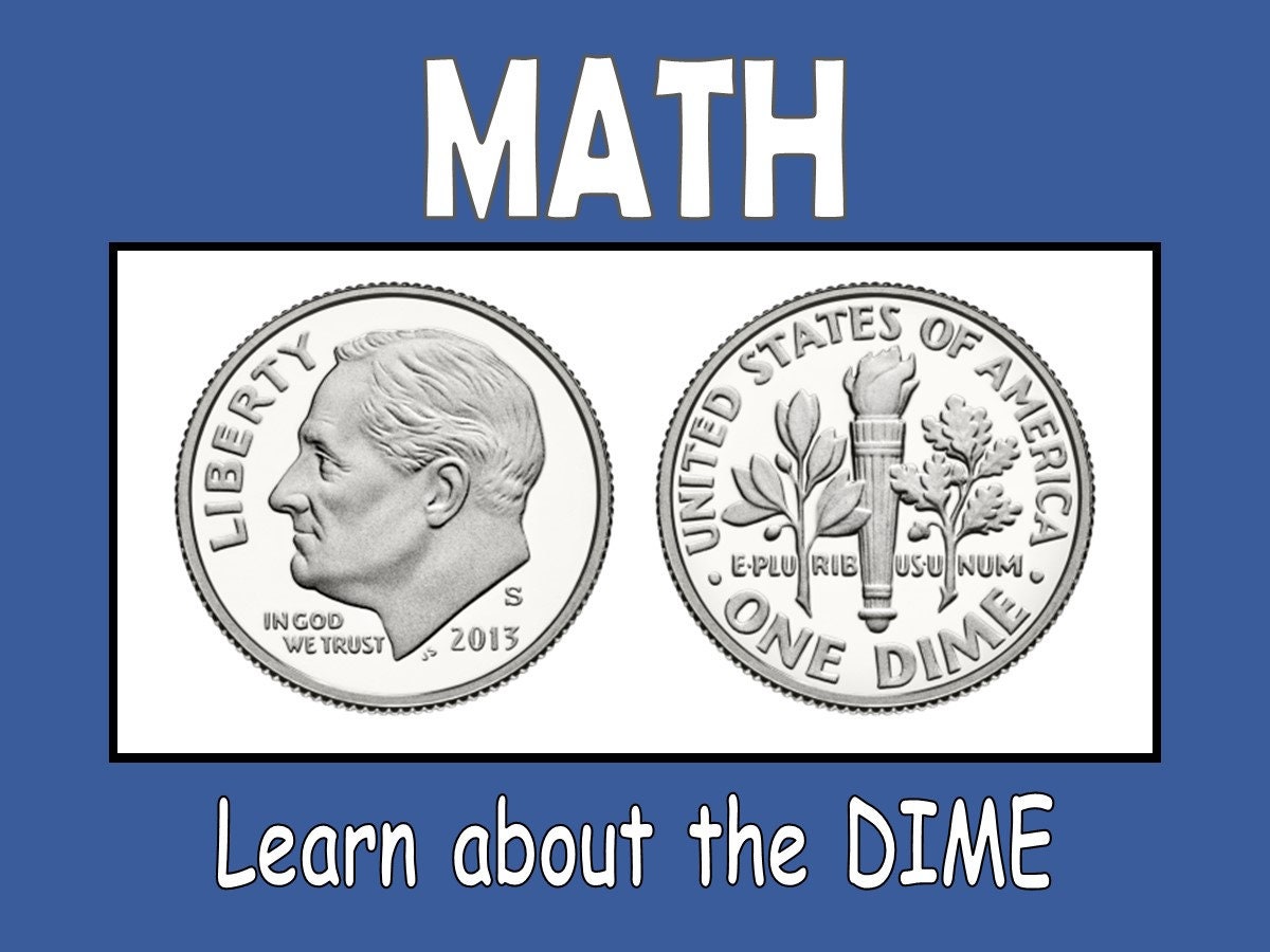 Learn About the DIME Money Worksheets, US Coins, Instant Digital ...