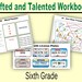 Gifted and Talented Workbook - Third Grade, Digital Download, Printable ...