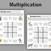 Math Tic-tac-toe, 80 Printable Worksheets, Instant Digital Download ...