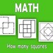 HOW MANY SQUARES - Math Worksheets, Geometry, Homeschool, Daycare ...