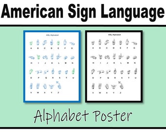 Sight Words FLASHCARDS, American Sign Language, Digital Download ...