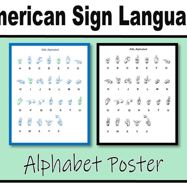 Sight Words FLASHCARDS, American Sign Language, Digital Download ...