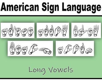 American Sign Language Worksheets - Etsy