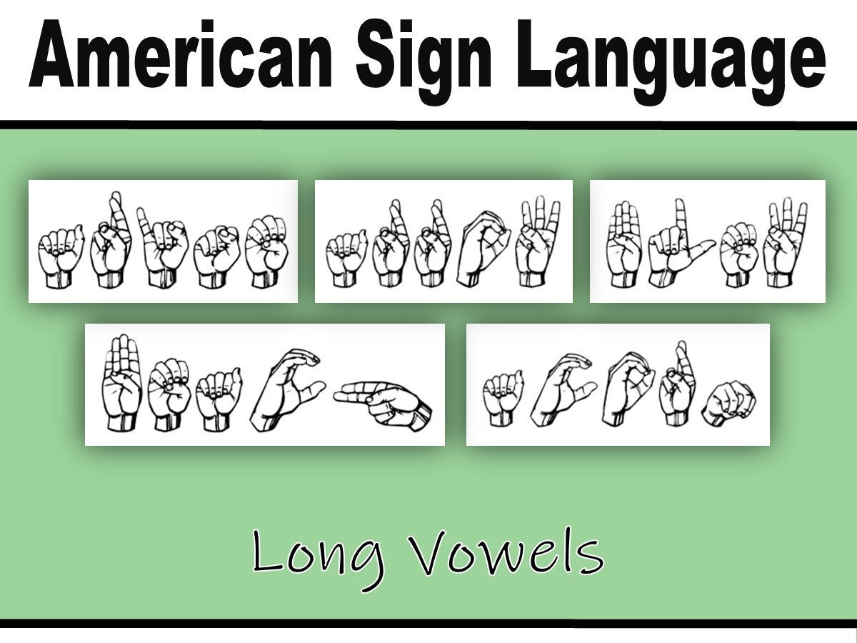 American Sign Language Worksheets