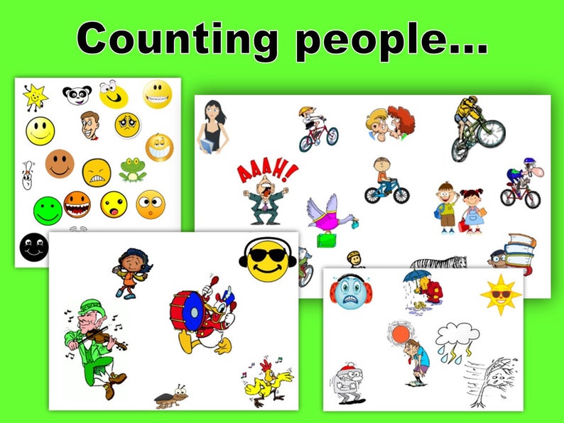Counting Weird Things, 50 Printable Worksheets, Instant Digital ...