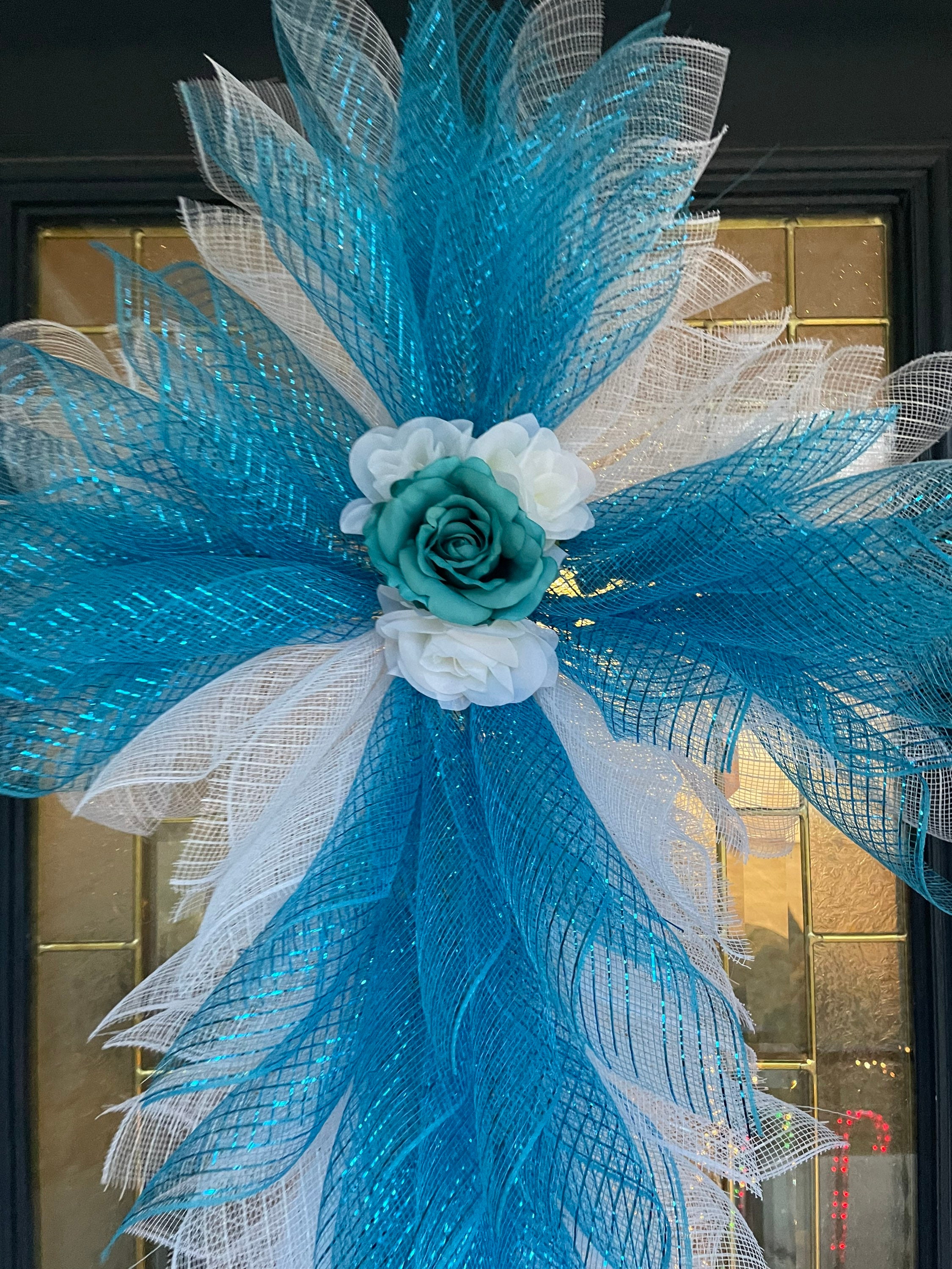 Blue and White Cross - Etsy