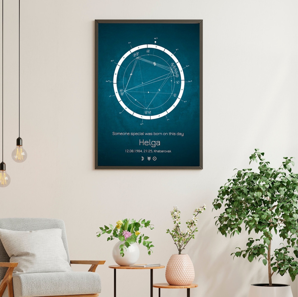 Personalized Birth Chart Natal Chart Astrological Chart - Etsy