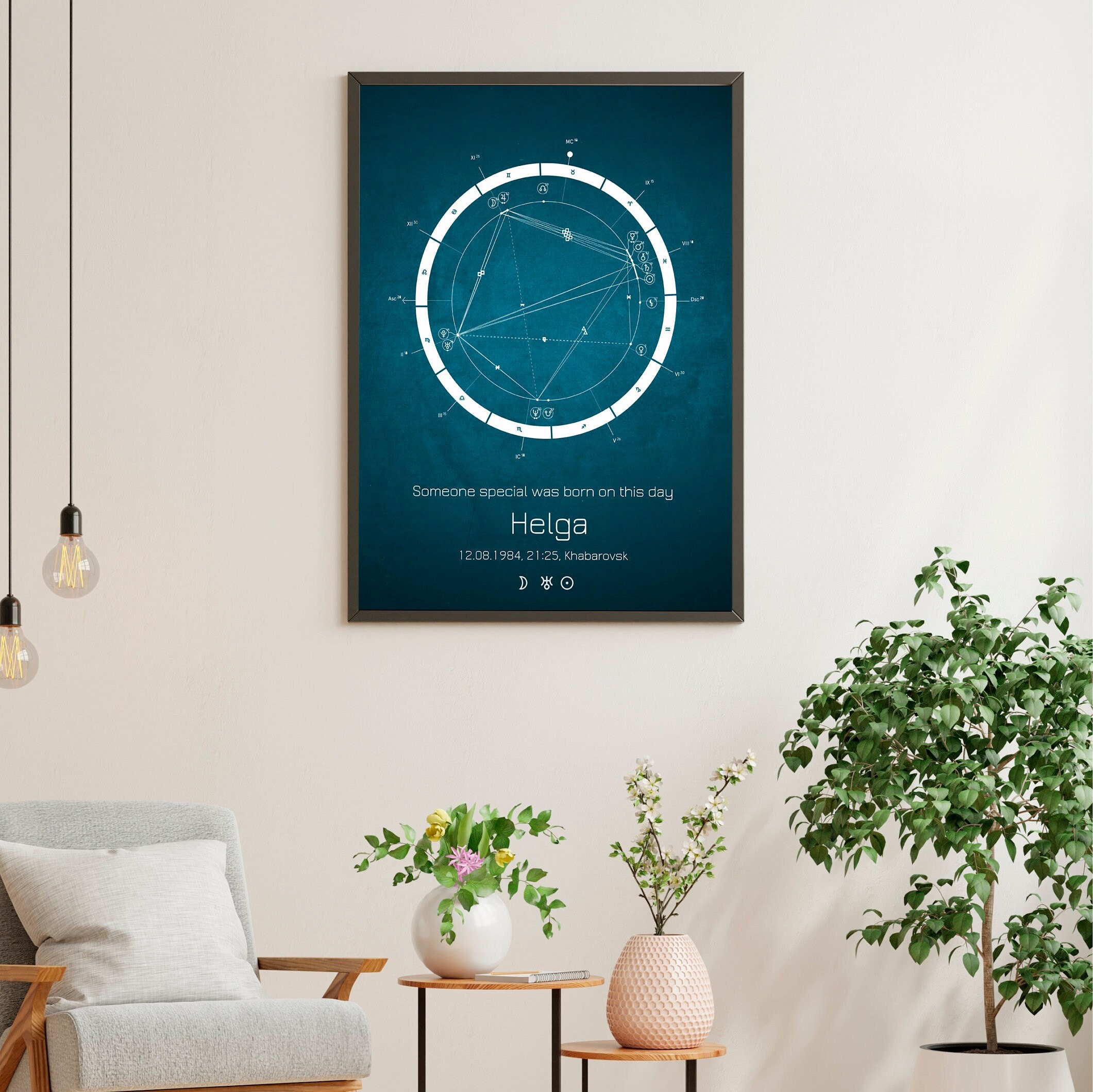 Personalized Birth Chart Natal Chart Astrological Chart - Etsy