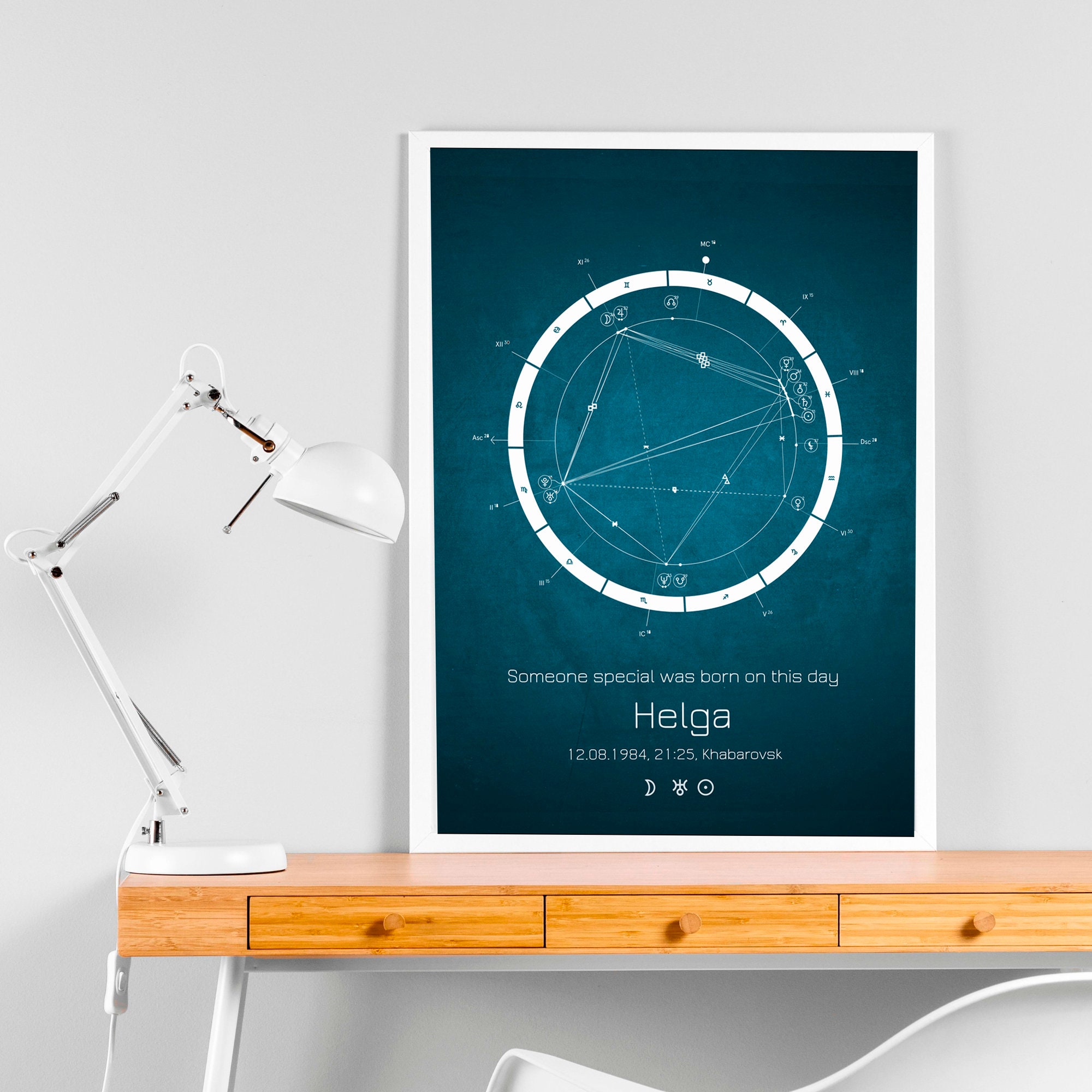 Personalized Birth Chart Natal Chart Astrological Chart - Etsy