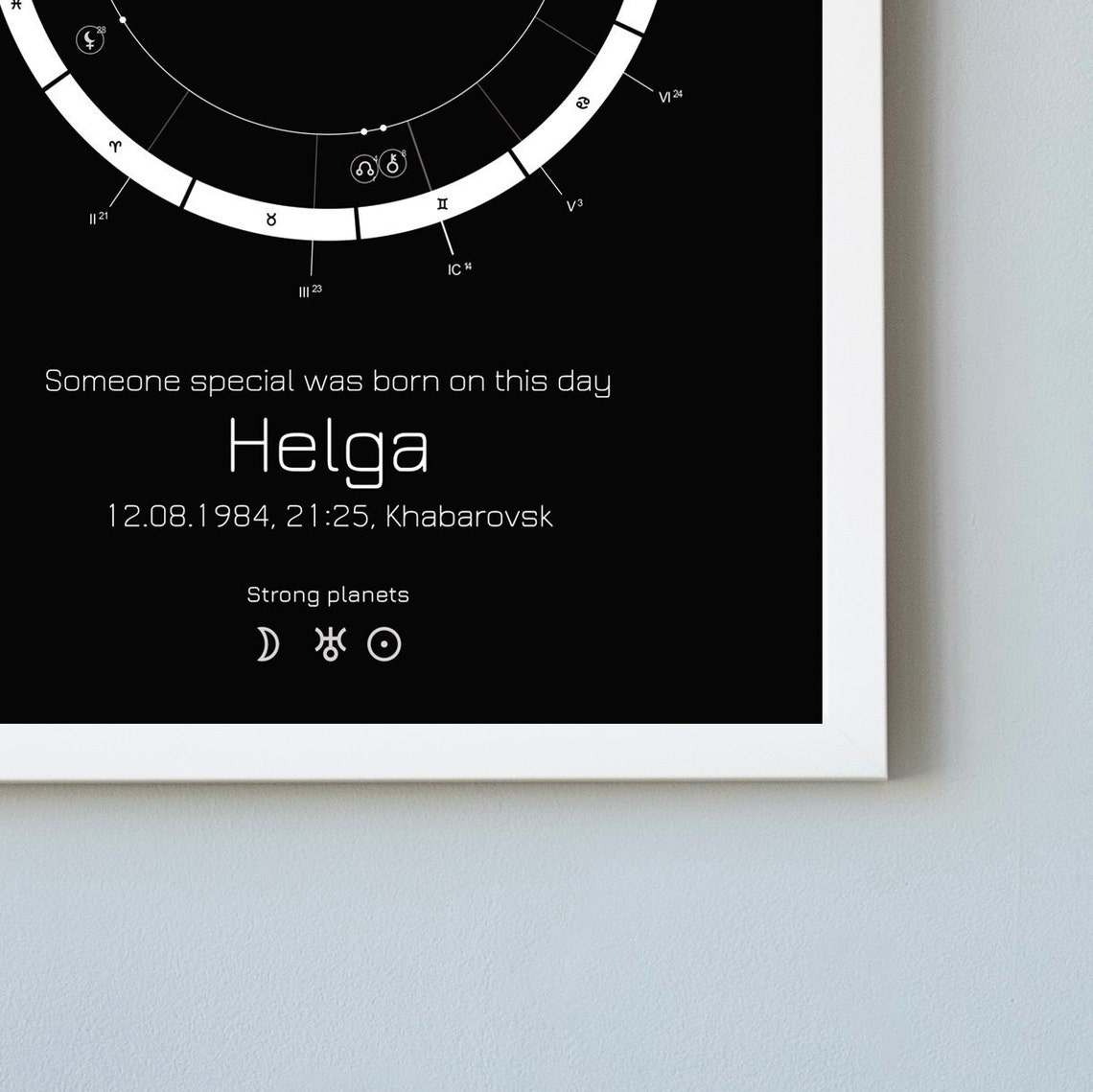 Personalized Birth Chart Natal Chart Astrological Chart - Etsy