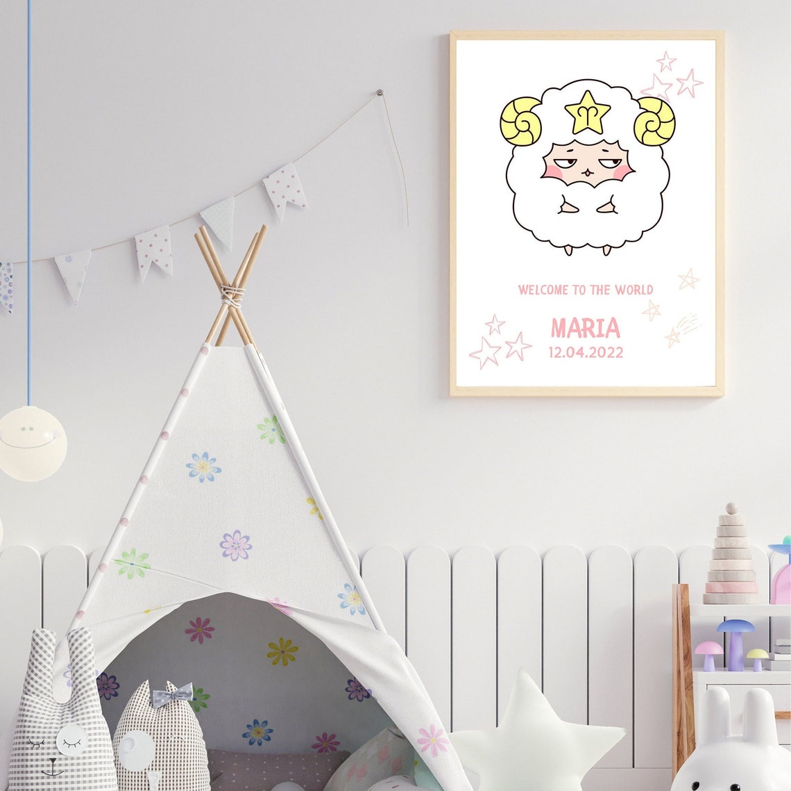 Baby Born Poster Personalized Baby Born Poster Zodiac Baby - Etsy