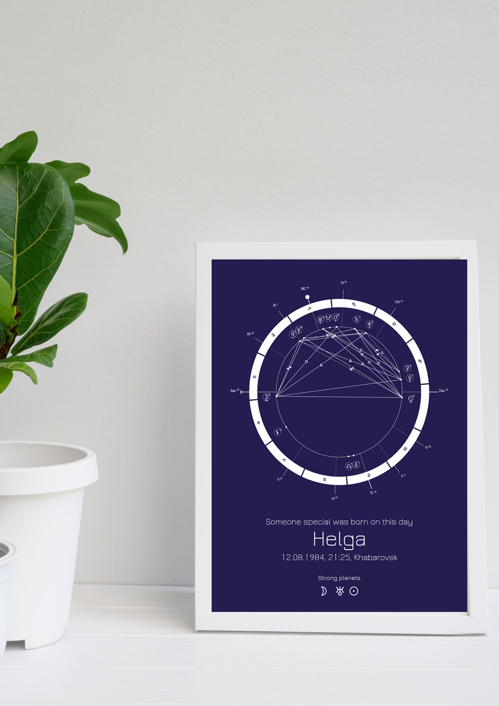 Unique Gift, Astrological Chart, Birth Chart, Natal Chart, Personal ...