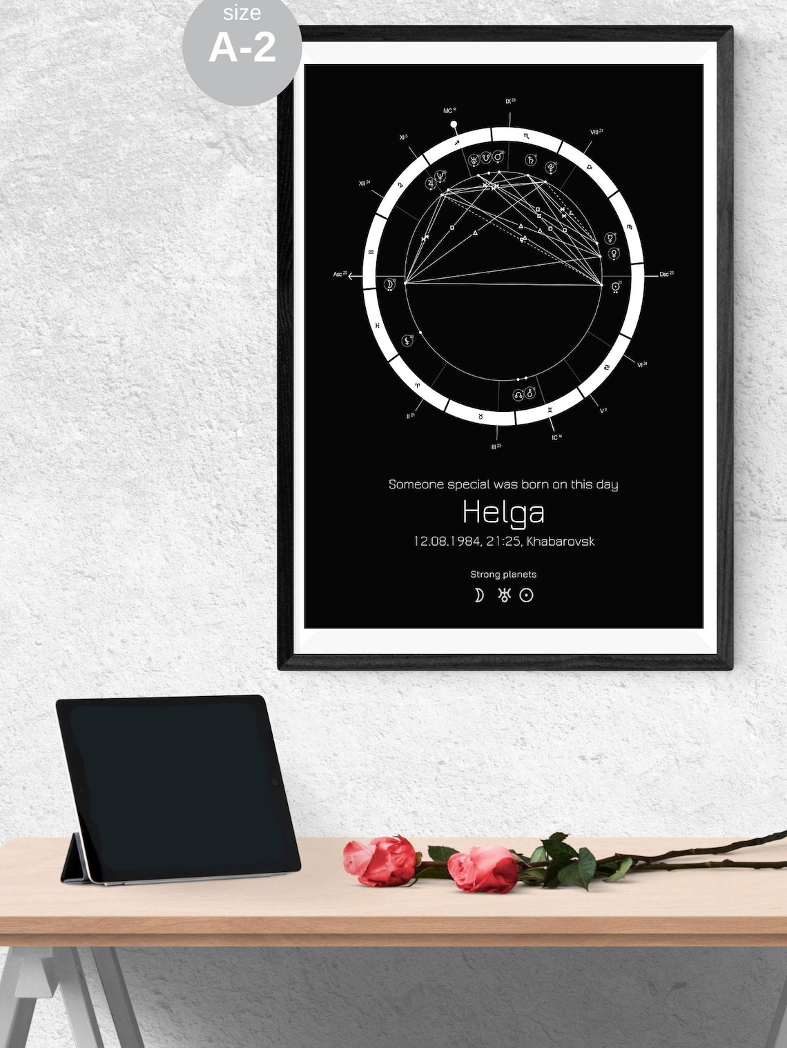 Personalized Birth Chart Natal Chart Astrological Chart - Etsy