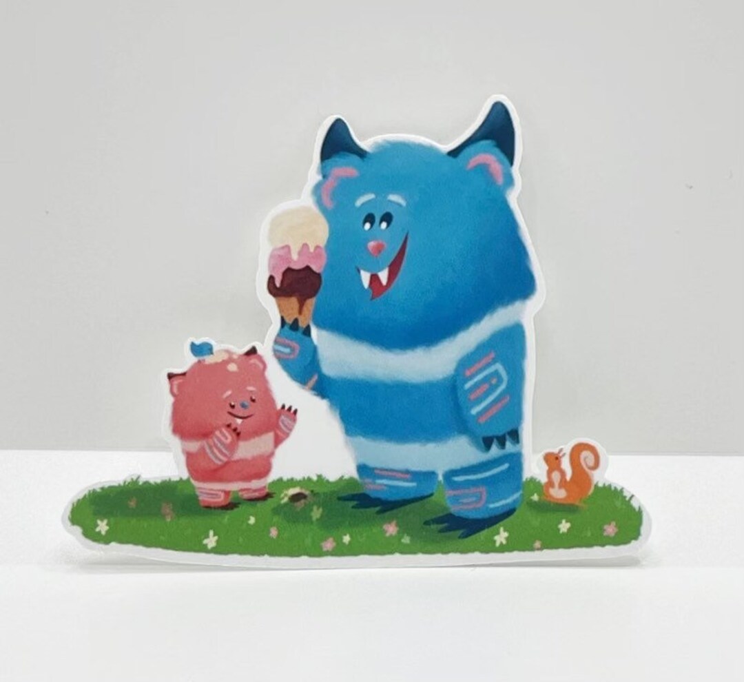 Ice Cream Monsters Sticker - Etsy