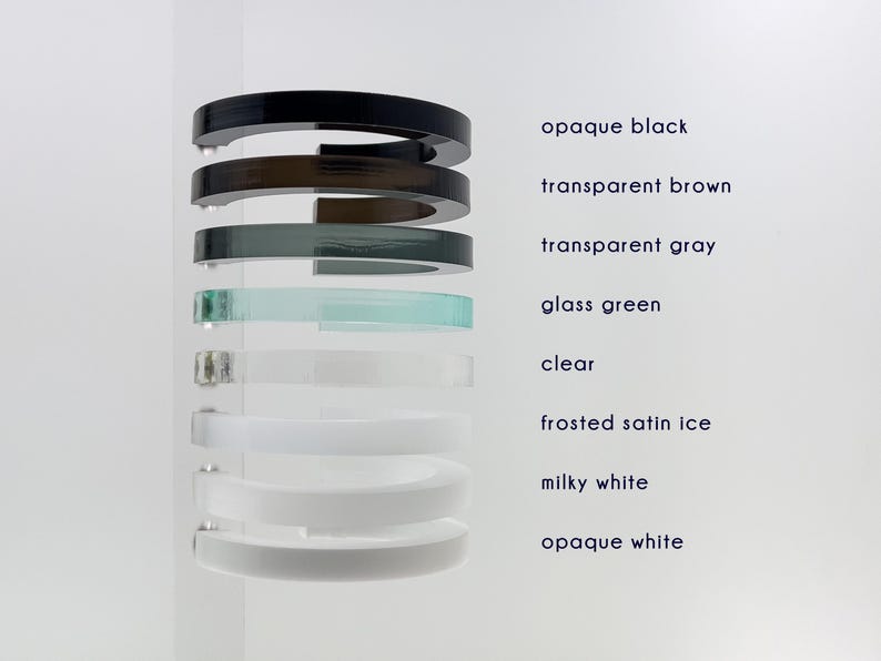 Acrylic Hoop Earrings in an Array of Neutral Shades Like Black, White ...