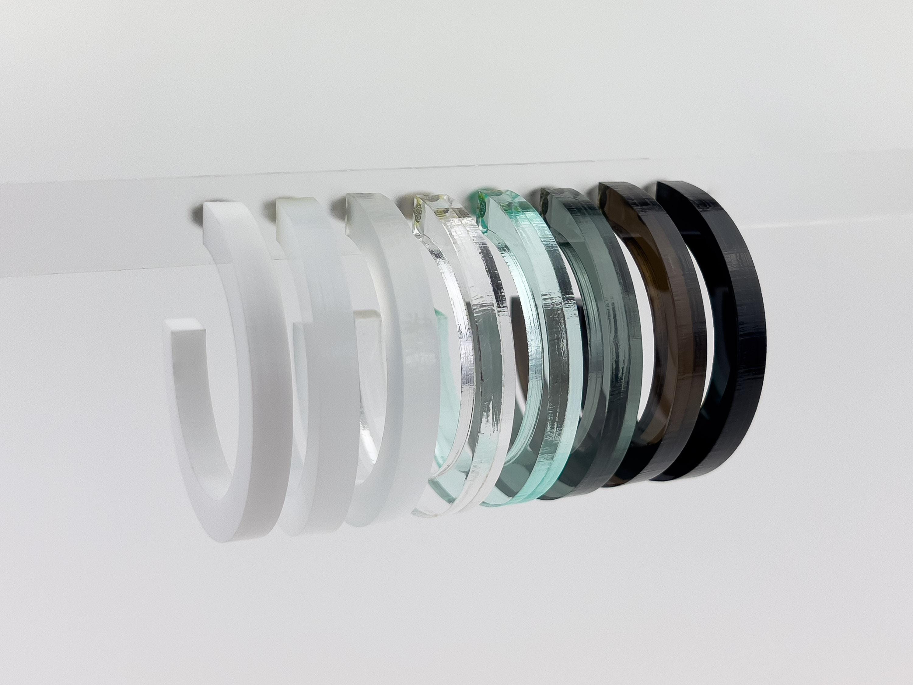 Acrylic Hoop Earrings in an Array of Neutral Shades Like Black, White ...