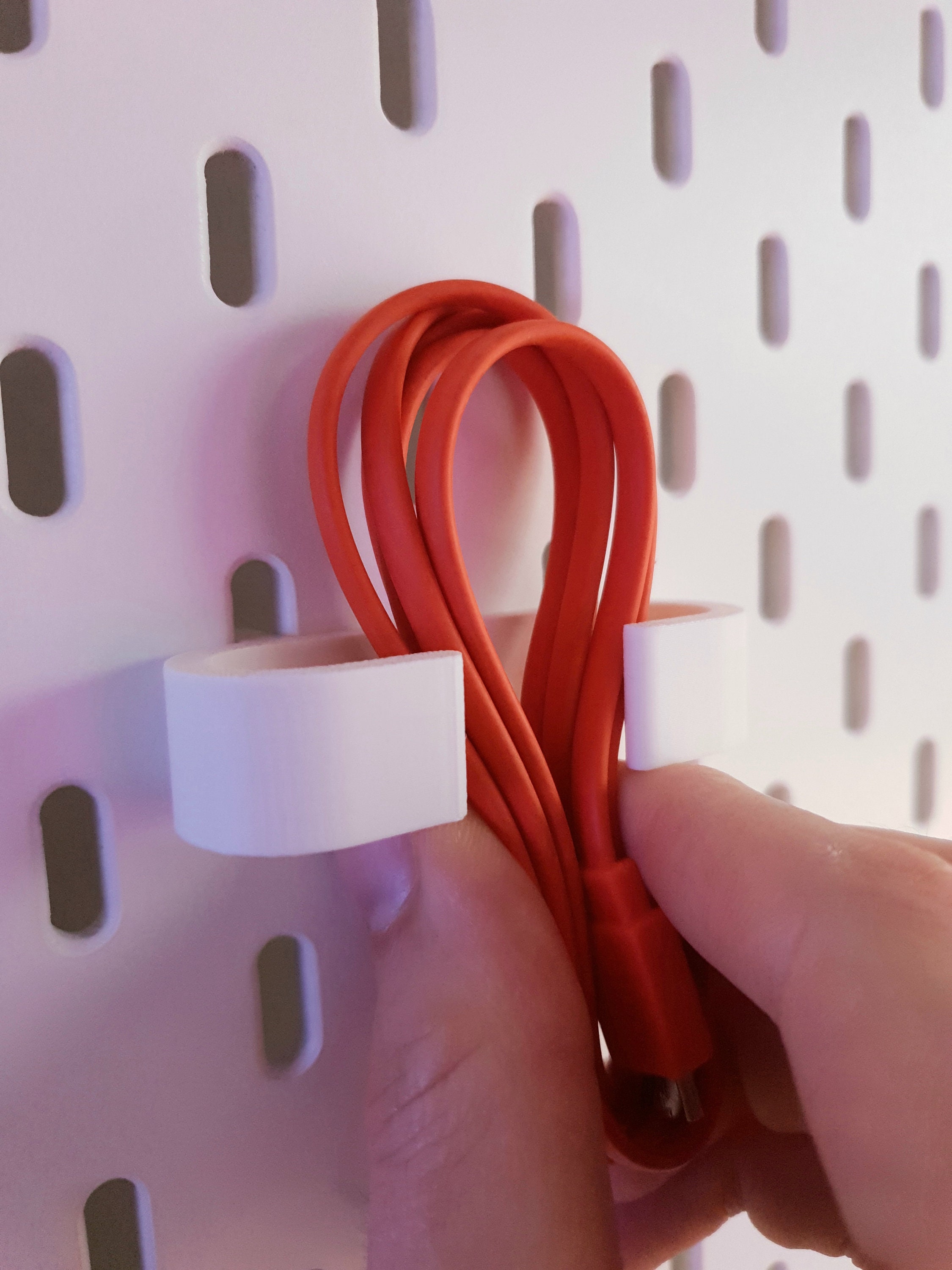 New USB Cable Clip for IKEA Skadis Sort Cables Accessories for IKEA ...