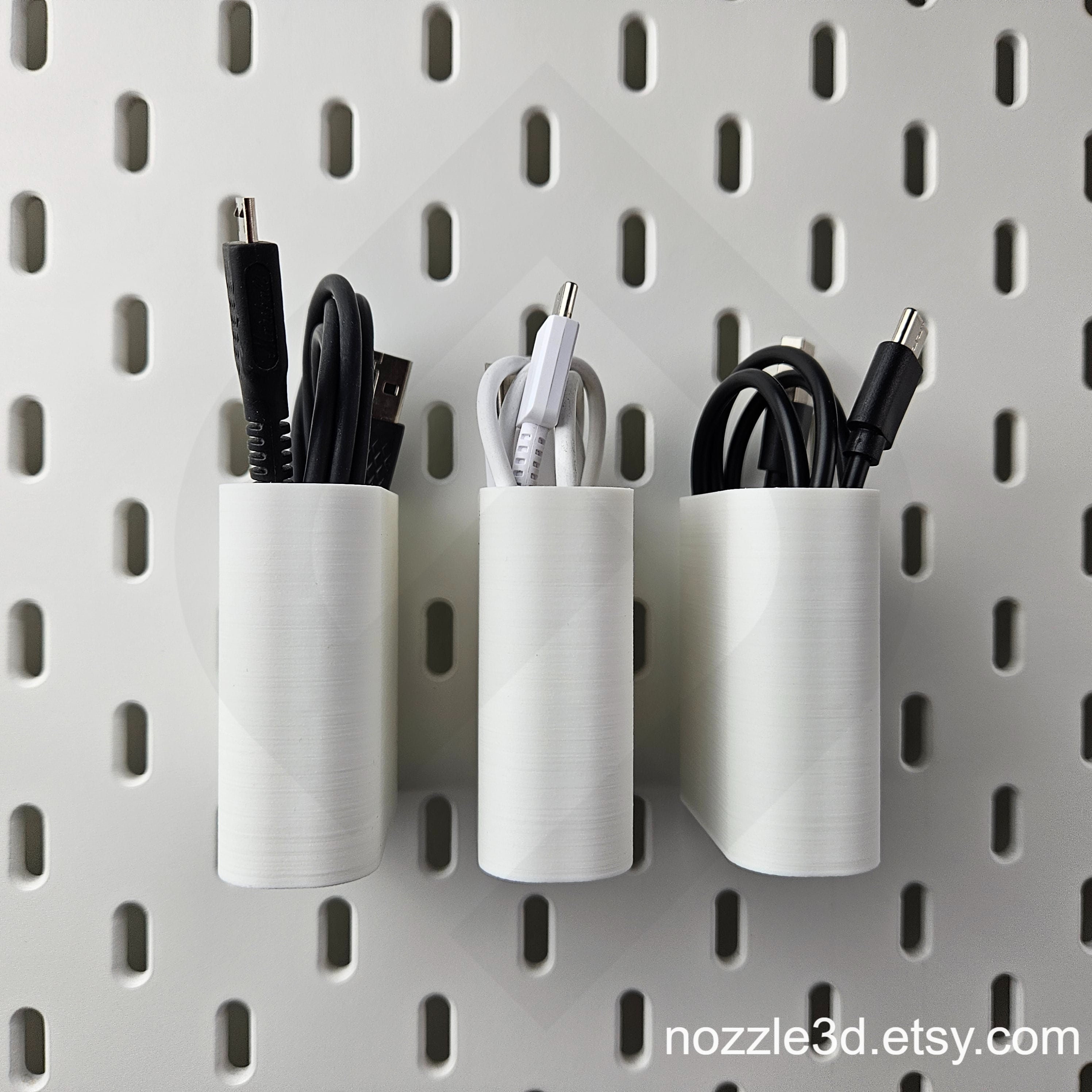 USB Cable Pod for IKEA Skadis Sorting Cables IKEA Skadis Accessories ...