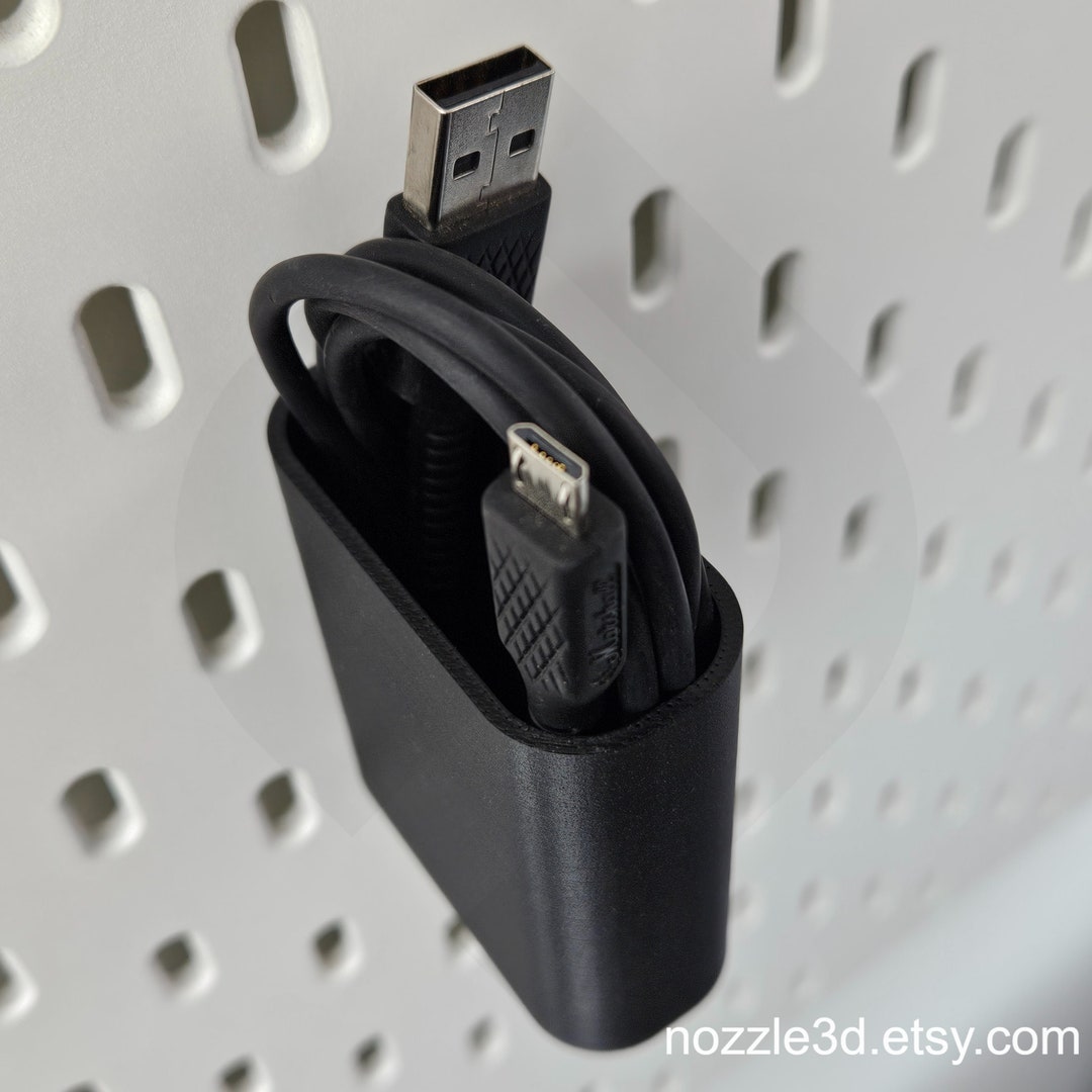 USB Cable Pod for IKEA Skadis Sorting Cables IKEA Skadis Accessories Sorting and Tidying ...