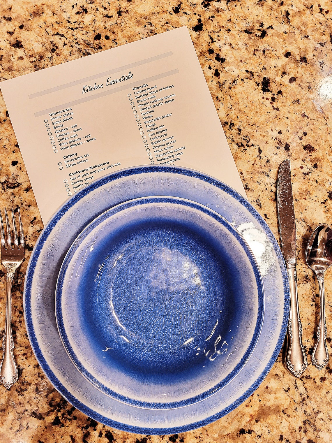 Printable Kitchen Essentials List | Kitchen Checklist | US Letter Size ...