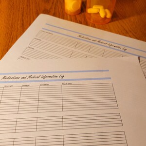 Printable Medications and Medical Log | Medications and Medical Log ...