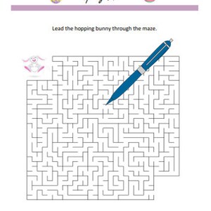 Printable Spring Maze| Party Game | US Letter Size Print at Home Game ...