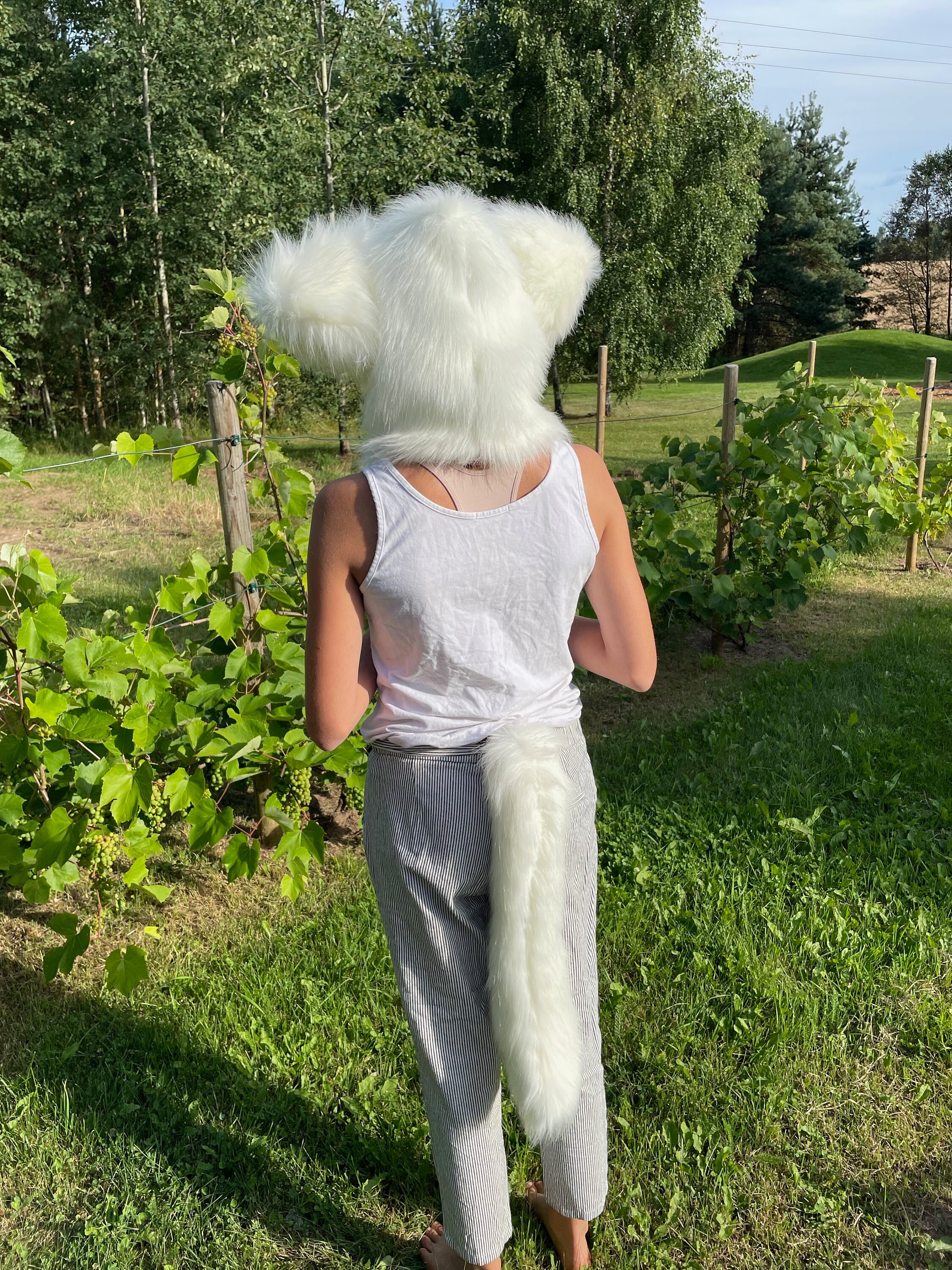 Pink and White Dino Mask - Etsy