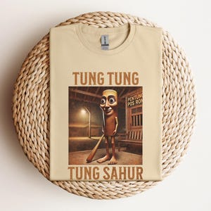Tung Tung Tung Sahur Funny Meme T-shirt, Italian Brainrot, Deep Fried ...