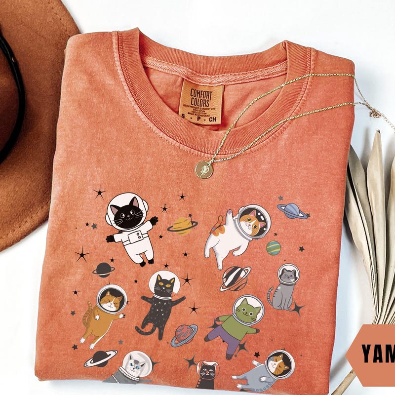Space Cat Shirt - Etsy