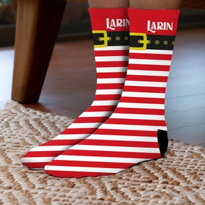 Christmas Elf Socks 2023 Custom Christmas Socks Elf Socks - Etsy