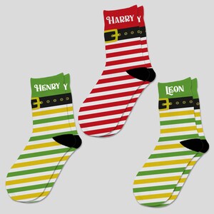 Christmas Elf Socks 2023 Custom Christmas Socks Elf Socks - Etsy
