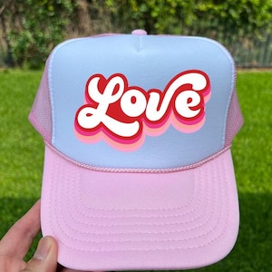 Love Hat, Valentine Trucker Cap, Retro Love Cap, Romantic Gift, Love ...