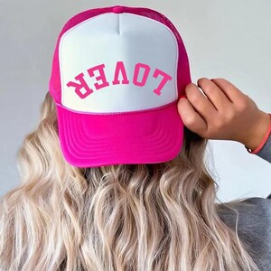 Lover Hat Upside Down Love Hat for Valentine's Day Vintage Trucker Hat ...
