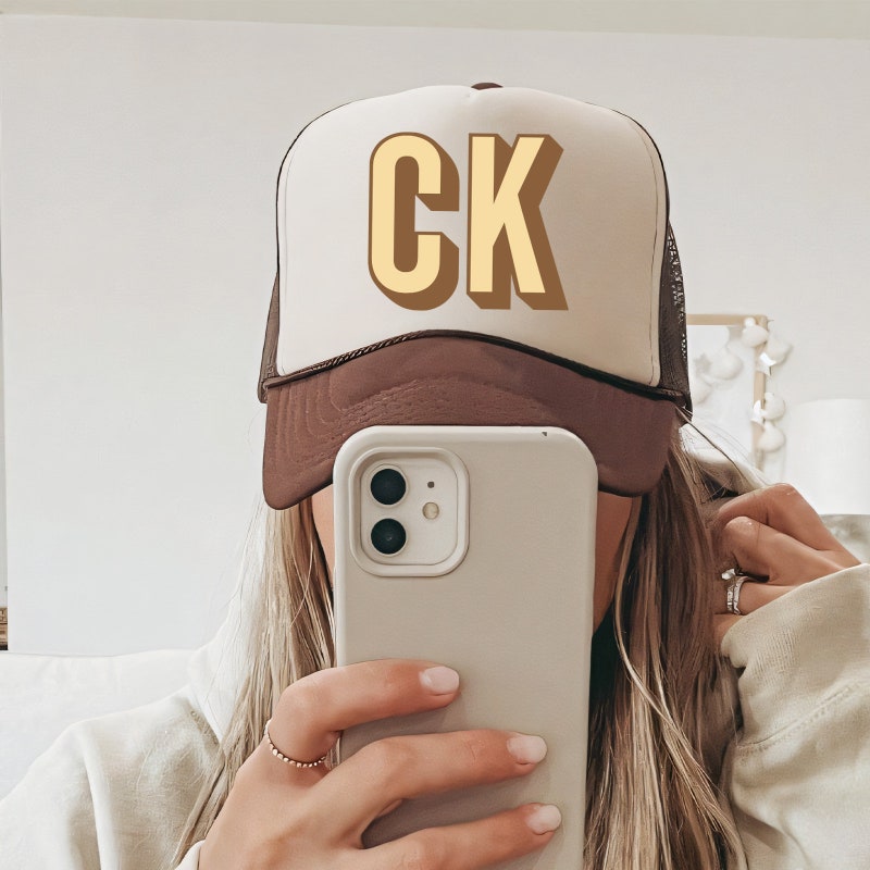 Hat With Initials - Etsy