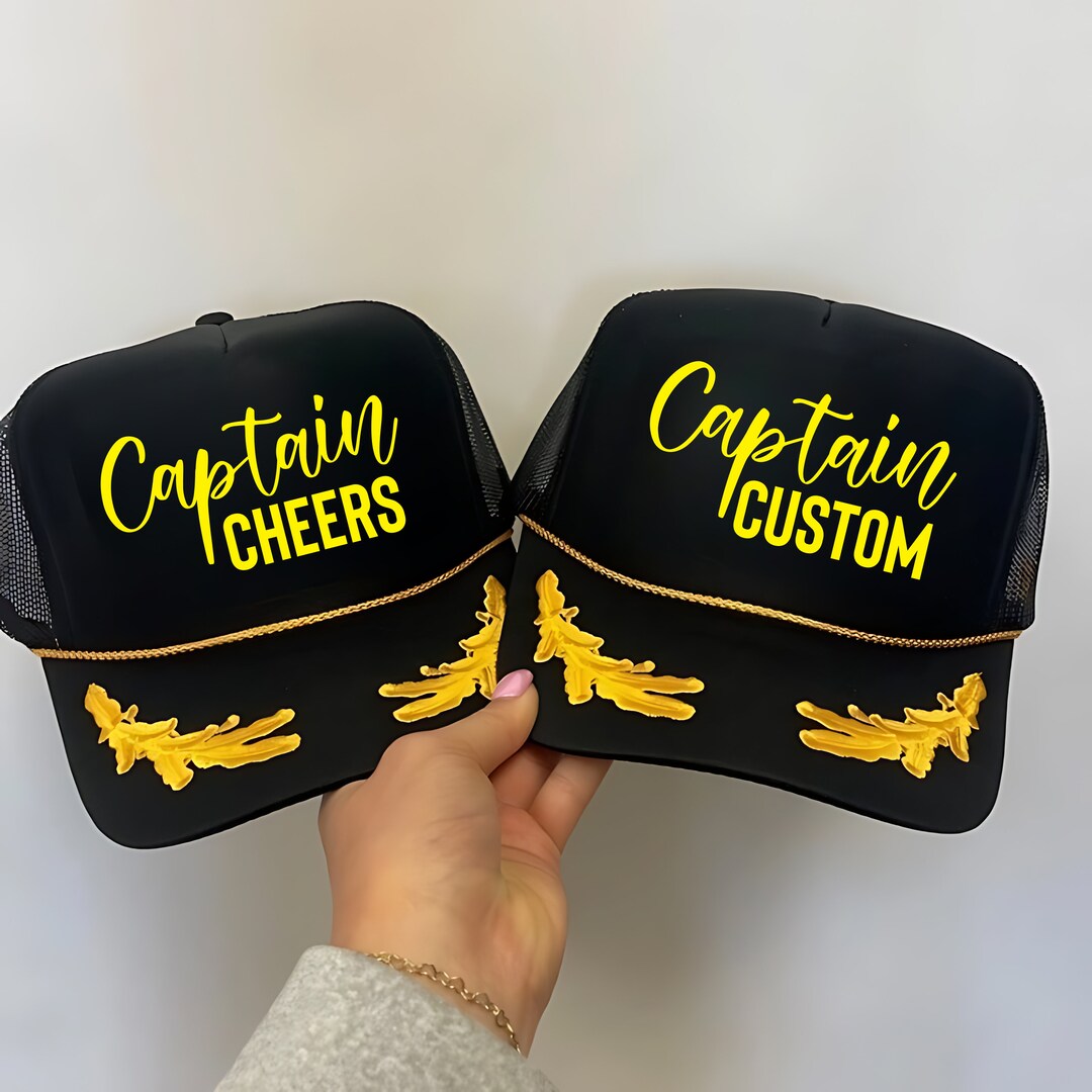 Captain of the Cocktails Trucker Hat, Custom Cocktail Party Hat ...