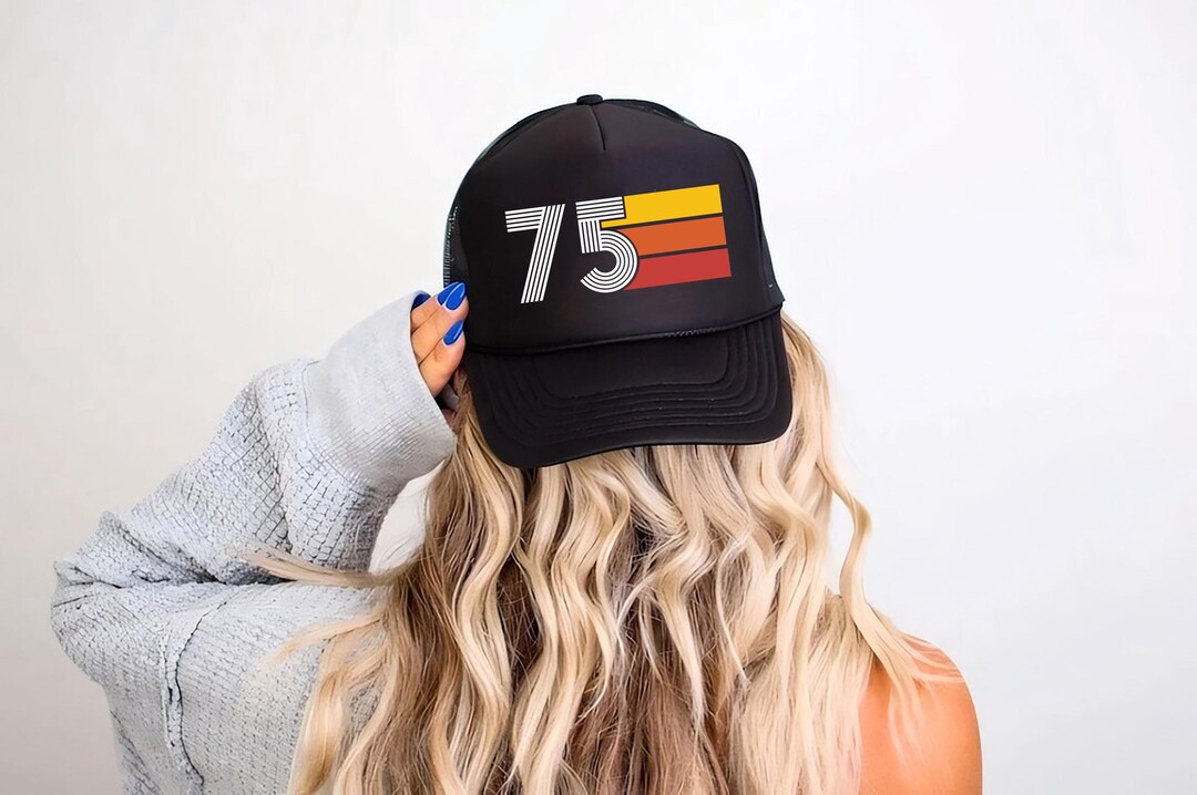 50th Birthday Hats, 1975 Retro Trucker Hat, 50th Birthday Gift, 50th ...
