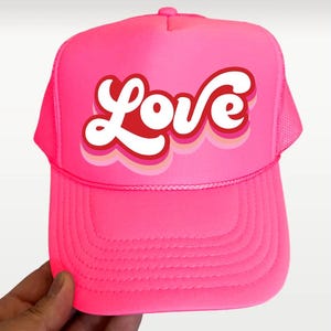Love Hat, Valentine Trucker Cap, Retro Love Cap, Romantic Gift, Love ...