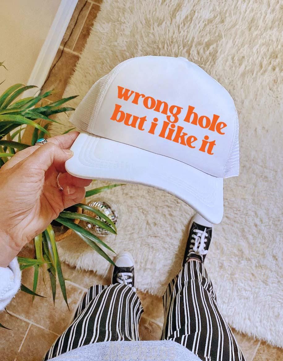 Wrong Hole but I Like It Trucker Hat, Bachelorette Party Hats - Etsy