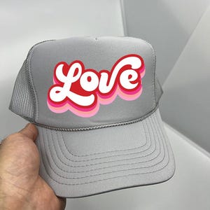 Love Hat, Valentine Trucker Cap, Retro Love Cap, Romantic Gift, Love ...