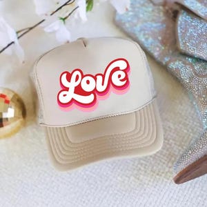 Love Hat, Valentine Trucker Cap, Retro Love Cap, Romantic Gift, Love ...