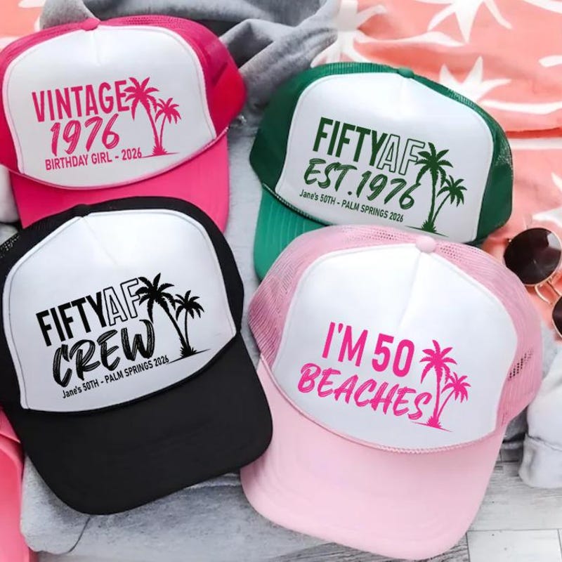 50th Birthday Favors Hats - Etsy