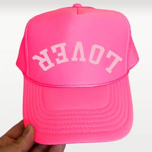 Lover Hat Upside Down Love Hat for Valentine's Day Vintage Trucker Hat ...