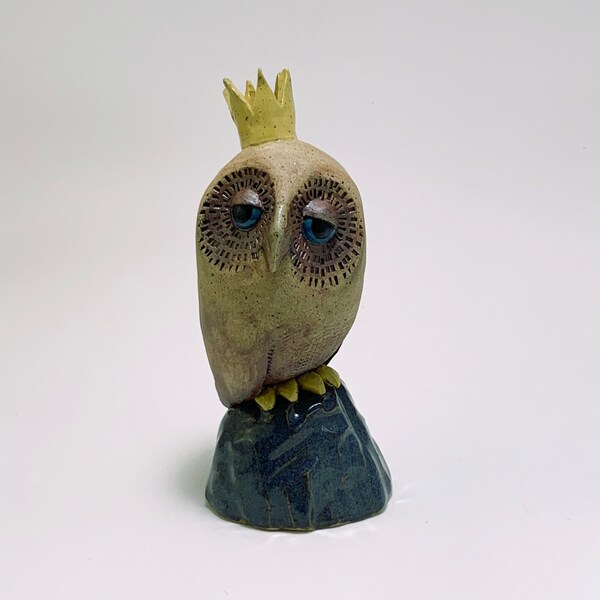 Ceramic Owl Sculpture - Etsy