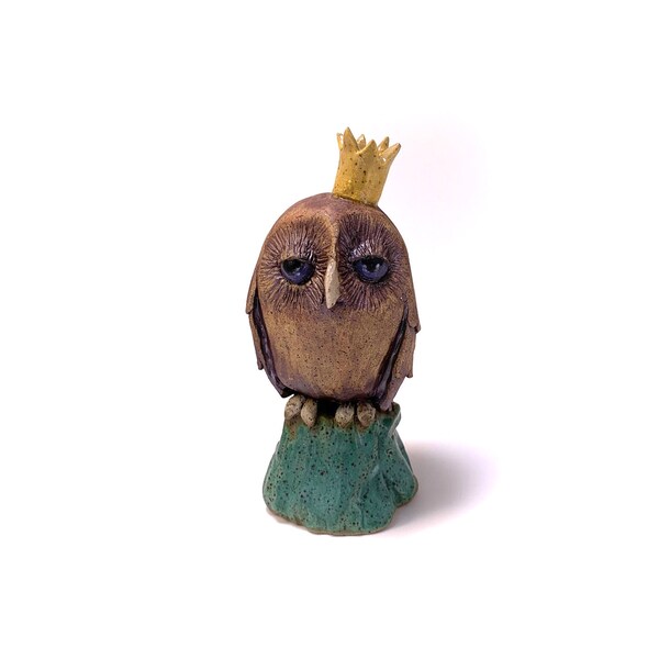 Ceramic Owl Sculpture - Etsy