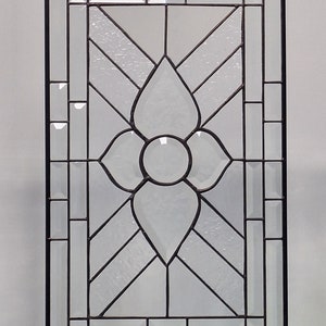Clear Beveled Stained Glass Window Panel-made to Order 20.5x12.5 - Etsy