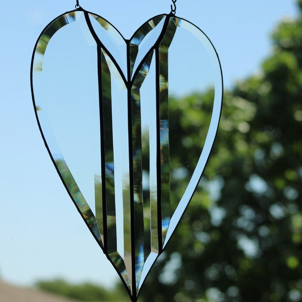 Beveled Glass Heart - Etsy